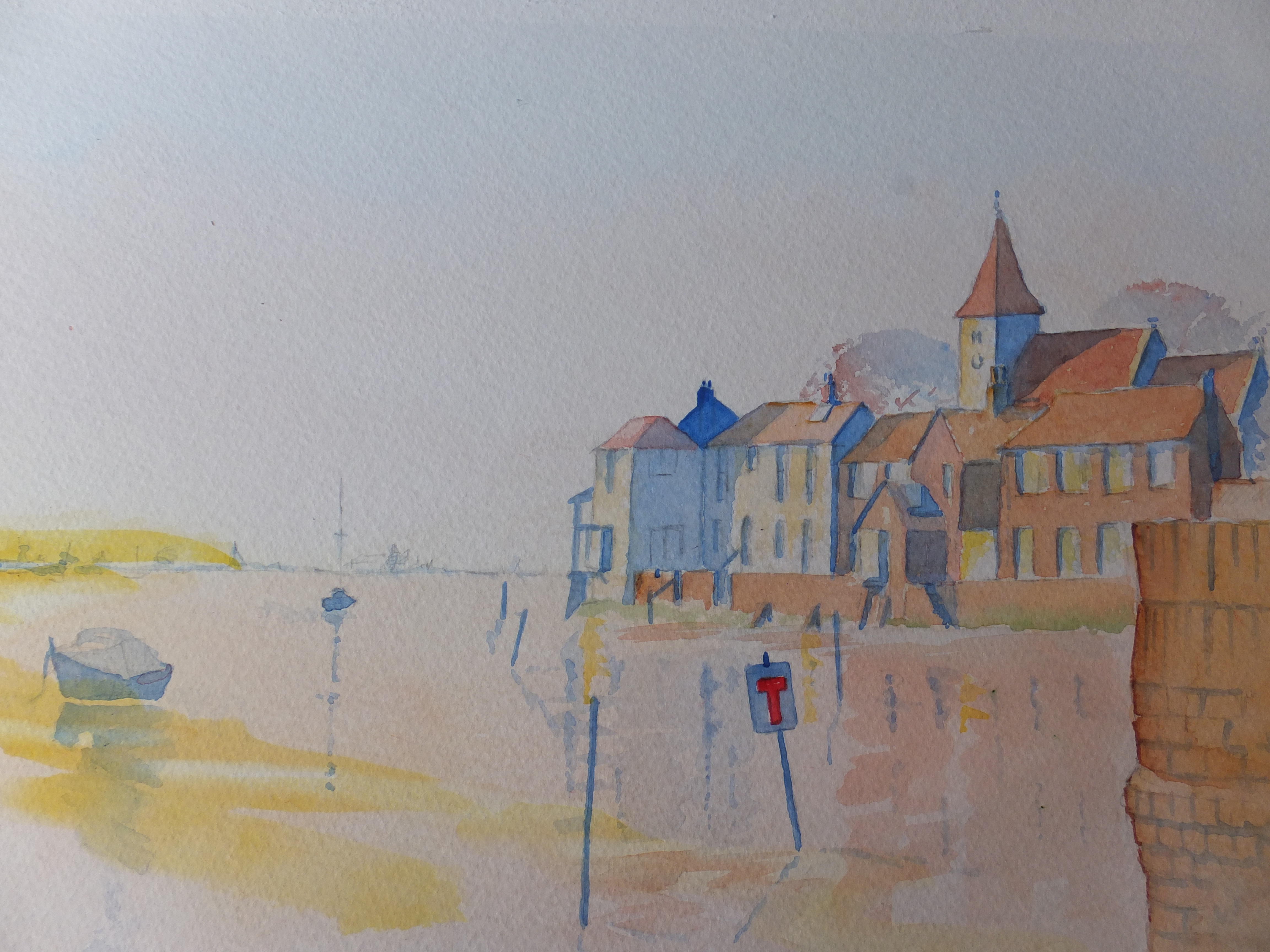Bosham Harbour in Sussex: the finished painting | offtoafineart